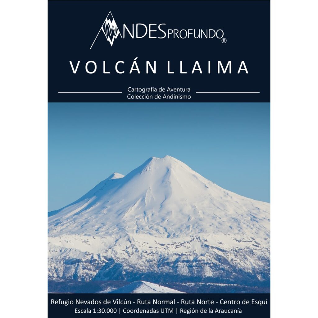 Mapa Volcán Llaima - Límite Sur